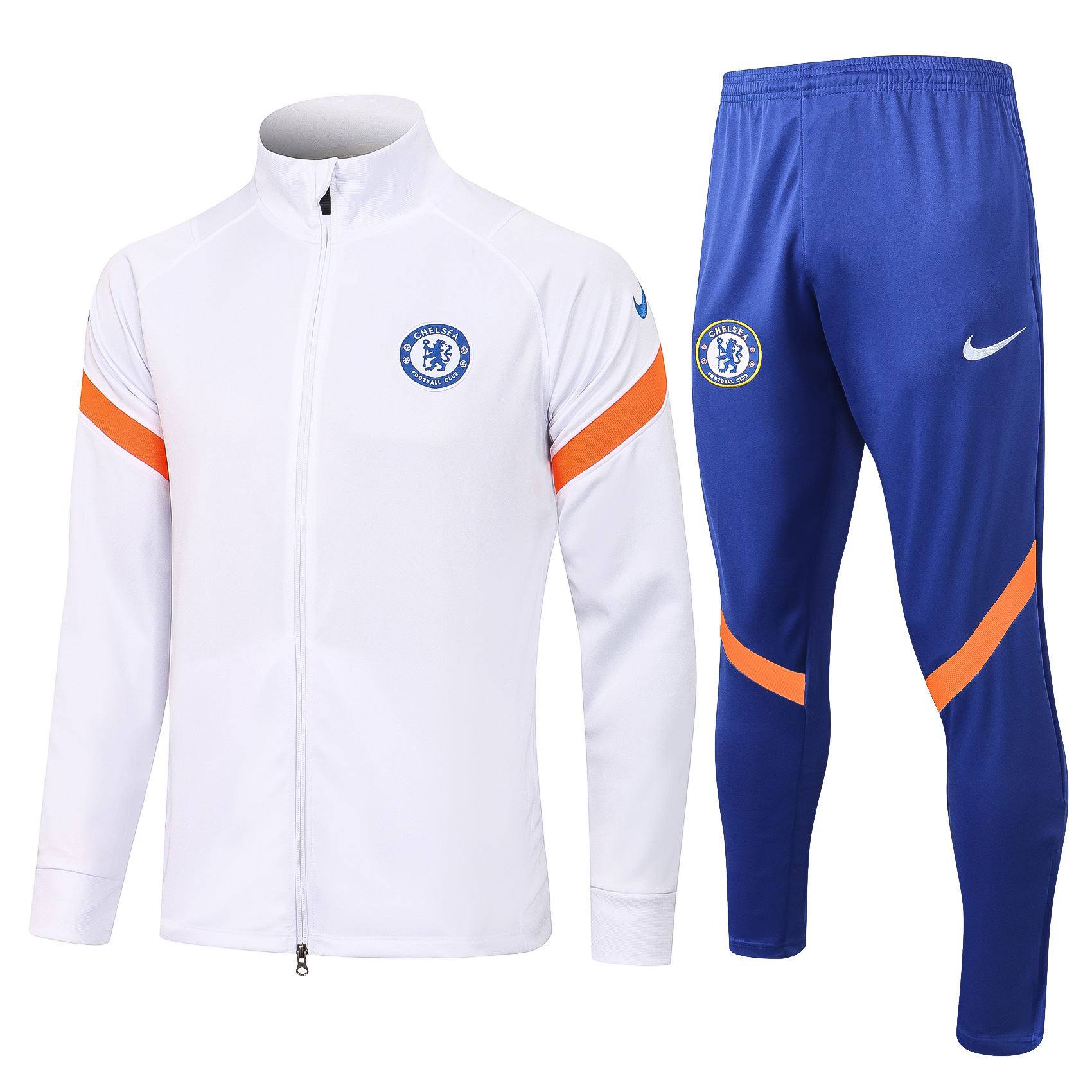 Chelsea Tracksuit 2021/2022 – White / Blue / Orange